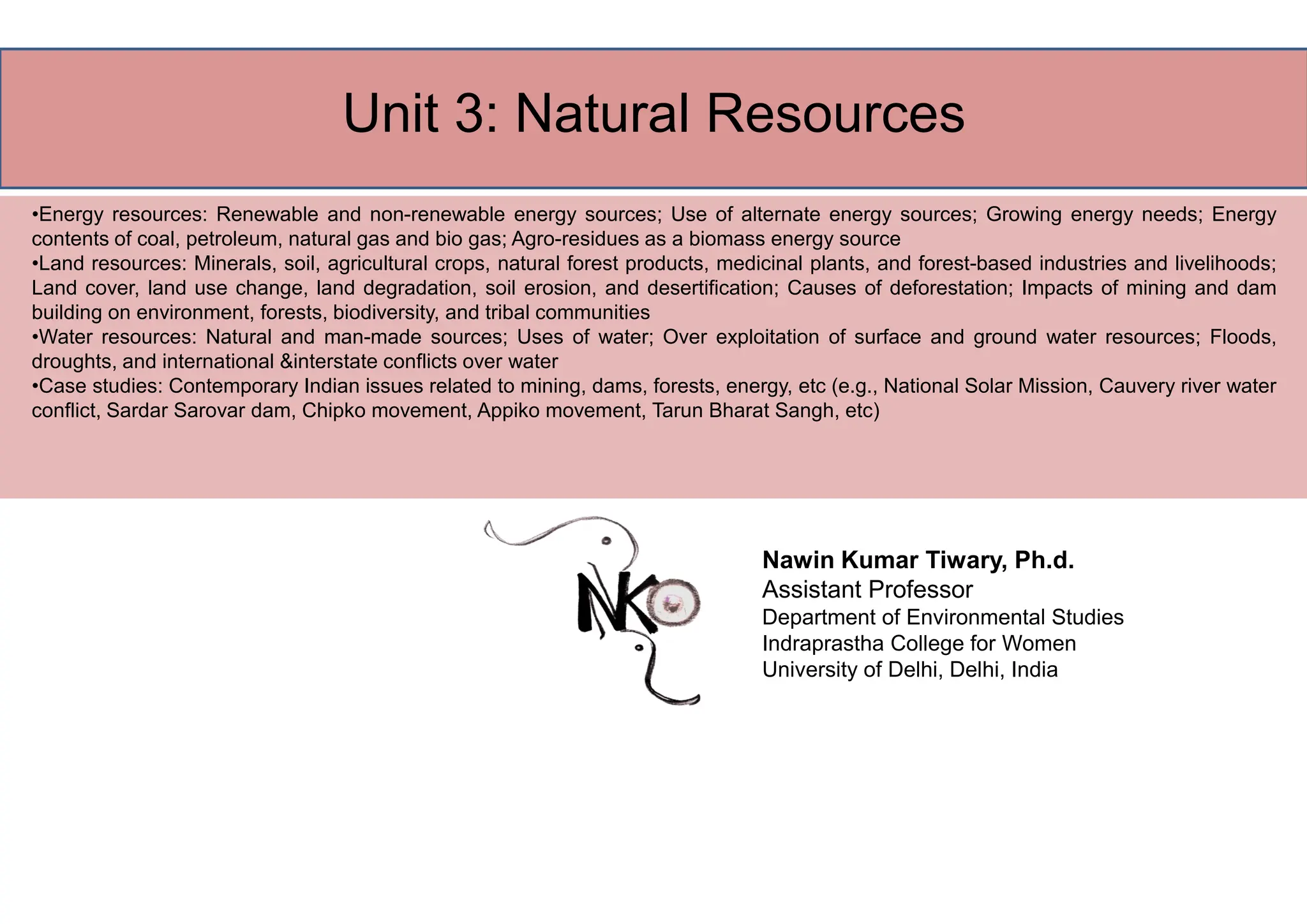 EVS Unit 3 .pdf (ENVIRONMENTAL SCIENCE ) | PDF