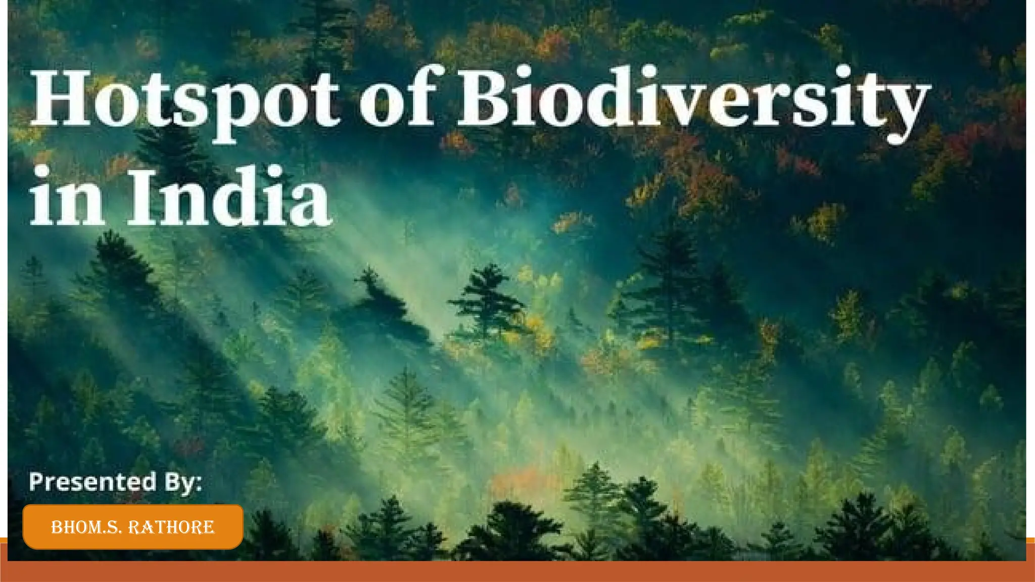 EVS UNIT IV.pptx Biodiversity & its conservation | PPTX