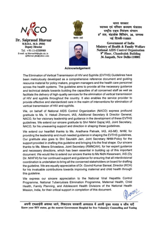 Elimination of Vertical Transmission of HIV and Syphilis Guidelines ...