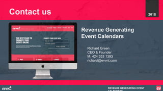 Revenue Generating Calendars & Marketing Automation Platform | PPTX