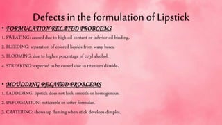 herbal lipsticks industrial pharmacy project | PPTX