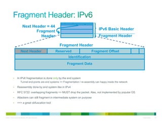 Eric Vyncke - IPv6 security in general | PPT