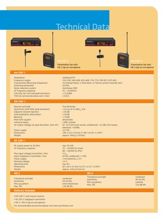 Sennheiser EW-122-G3 | PDF