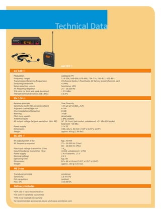 Sennheiser EW-152-G3 | PDF | Digital Audio | Computer Software and Applications