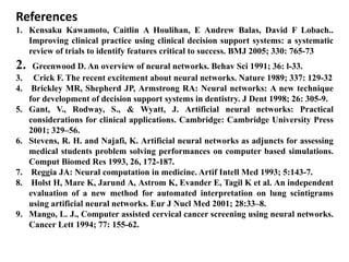 ARTIFICIAL NEURAL NETWORKING in Dentistry | PPTX