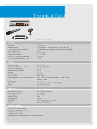 Sennheiser EW-345-G3 | PDF