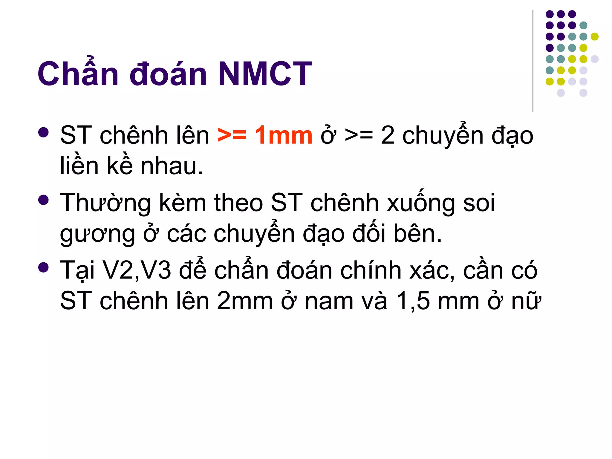 ECG TRONG NHỒI MÁU CƠ TIM | PPT