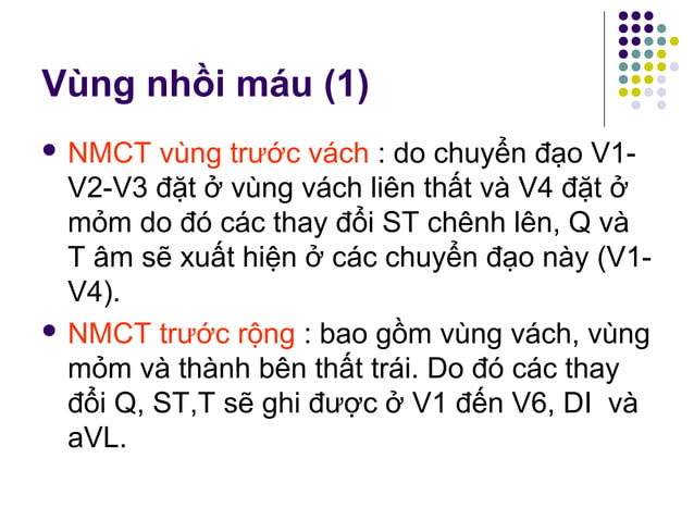 ECG TRONG NHỒI MÁU CƠ TIM | PPT