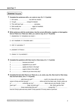 Unit 2 - Test 1 | DOC