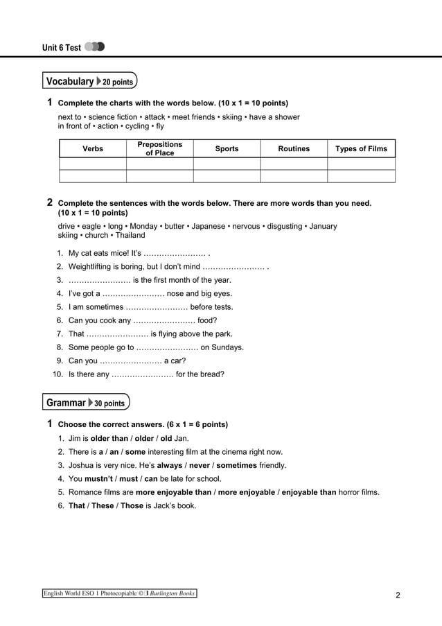 Unit 6 - Test 3 | PDF