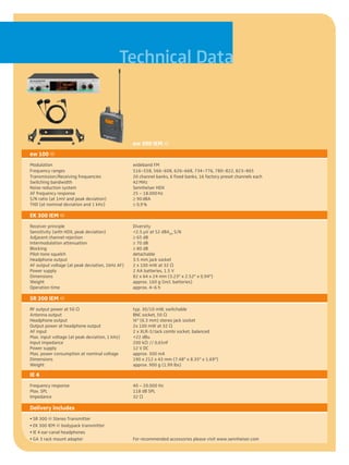 EW-300 In ear monitor | PDF