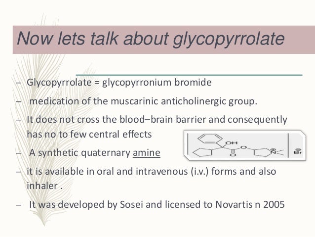 Glycopyrrolate