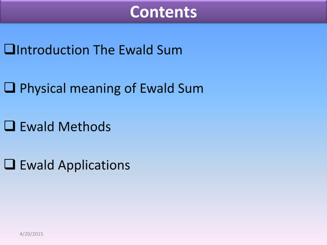 Ewald summation | PDF | Chemistry | Science