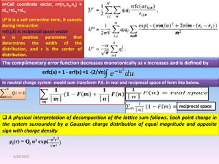 Ewald summation | PDF | Chemistry | Science