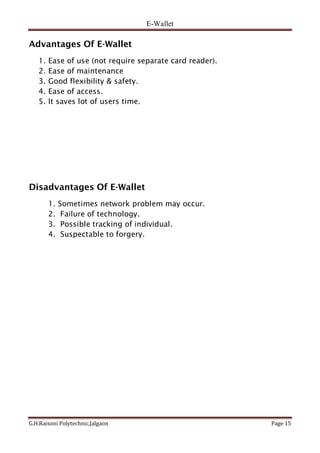 Introduction To E- Wallet | PDF