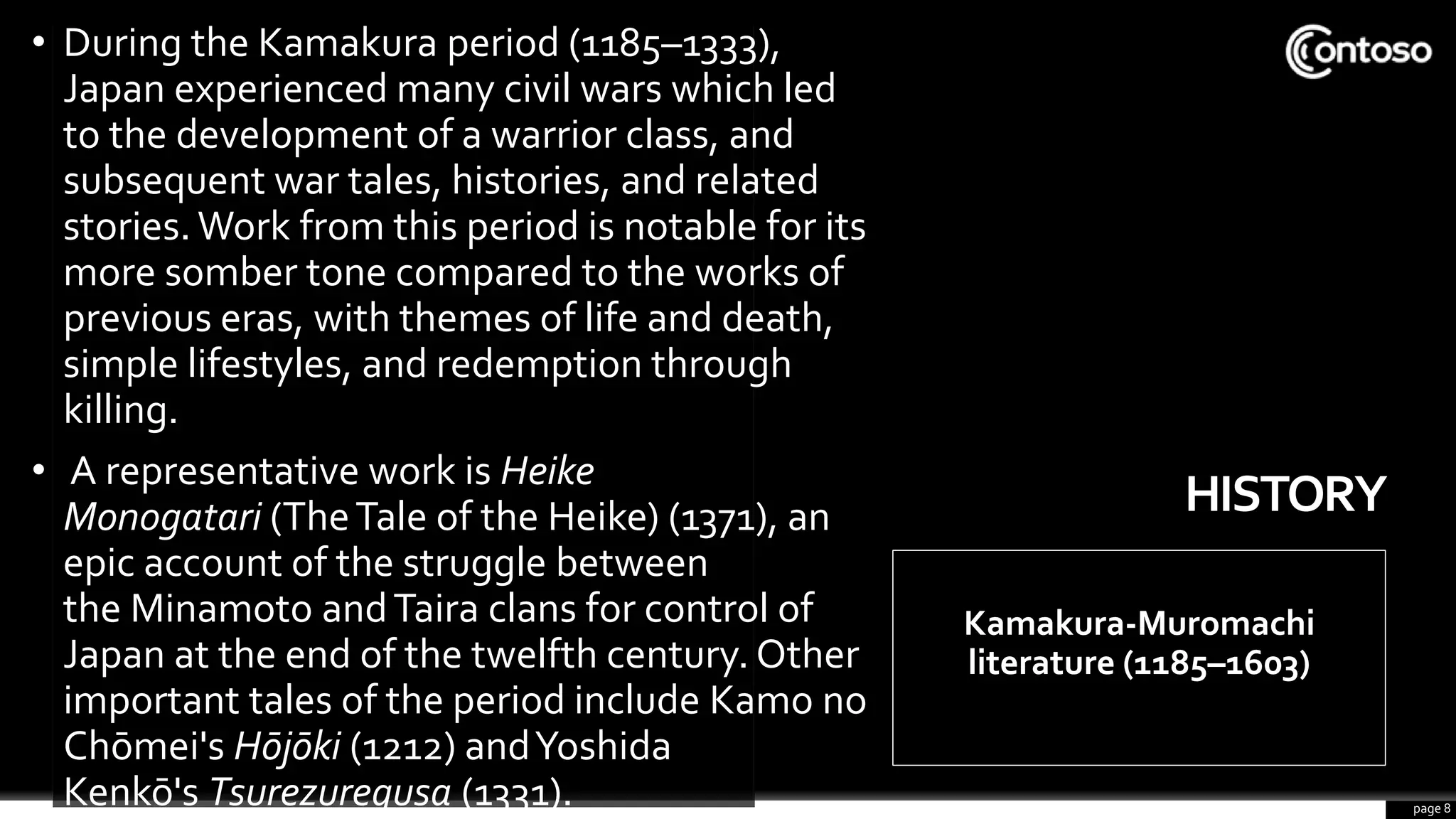 Japanese literature ( by group 2 , 12- Modeller in 21st century) | POTX