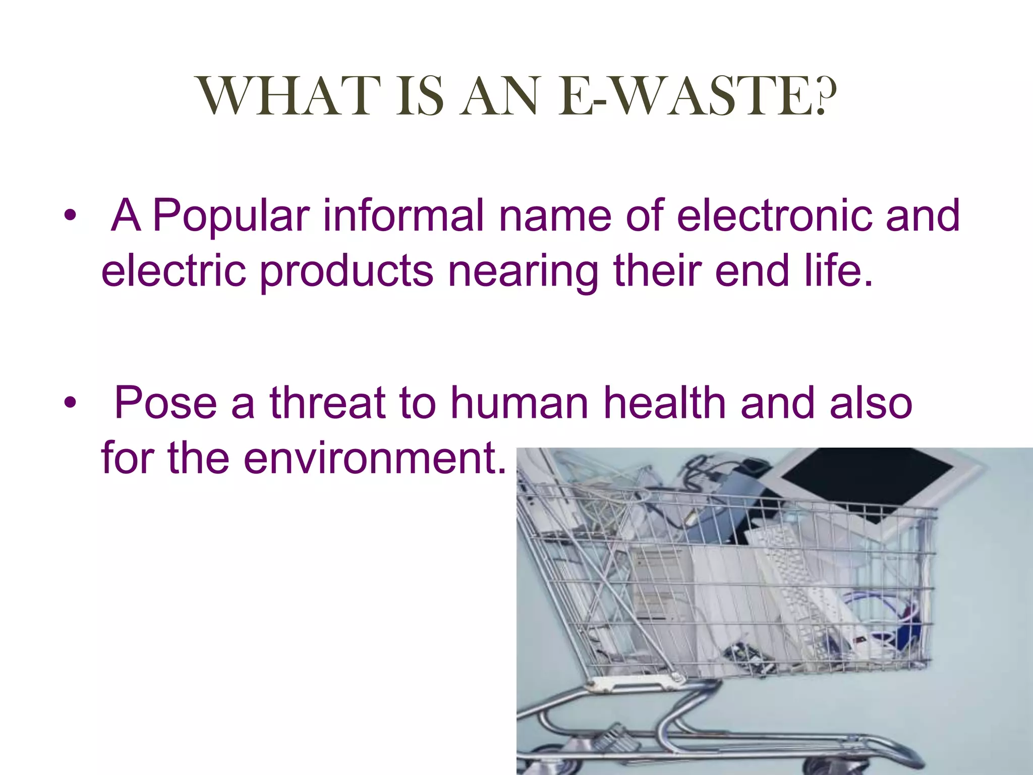 E waste management | PPT
