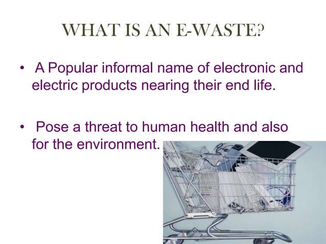 E waste management | PPT
