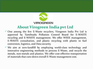 e waste recycling companies in tamilnadu | PPT
