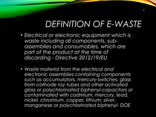 Handling E-Waste in Malaysia: Management, Policies & Strategies | PPT