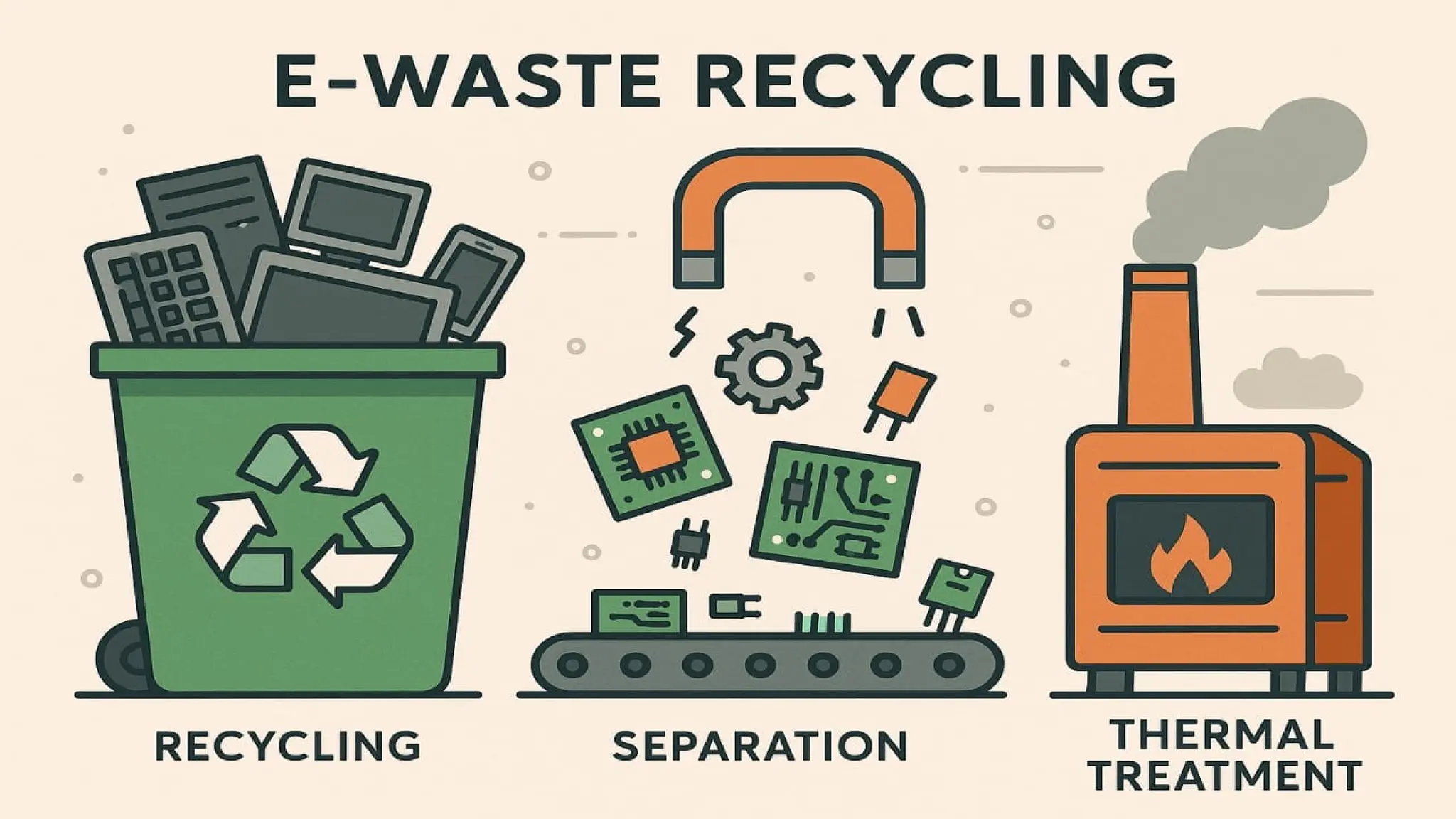 E – Waste.pptx e waste recycling and recovery and different approaches ...