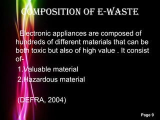 E Waste And Management | PPTX