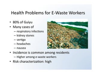 E Waste Disposal In China Presentation | PDF