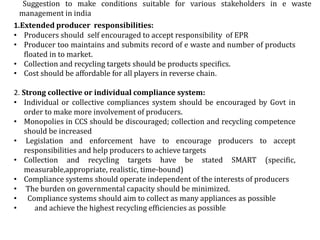 E waste disposal supply chain | PPT