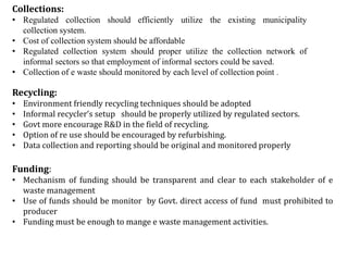E waste disposal supply chain | PPT