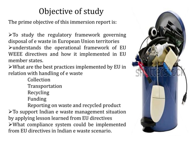 E waste disposal supply chain | PPT
