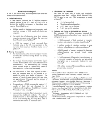 E-waste Fact Sheet | PDF