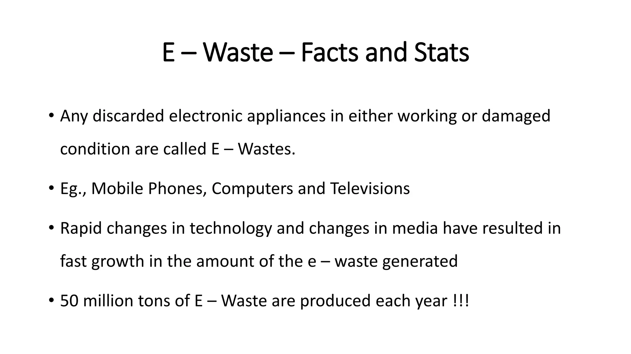 E – Waste Management | PPTX