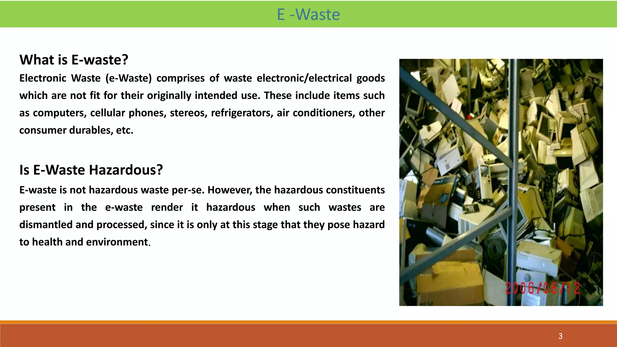 E waste management india | PPTX
