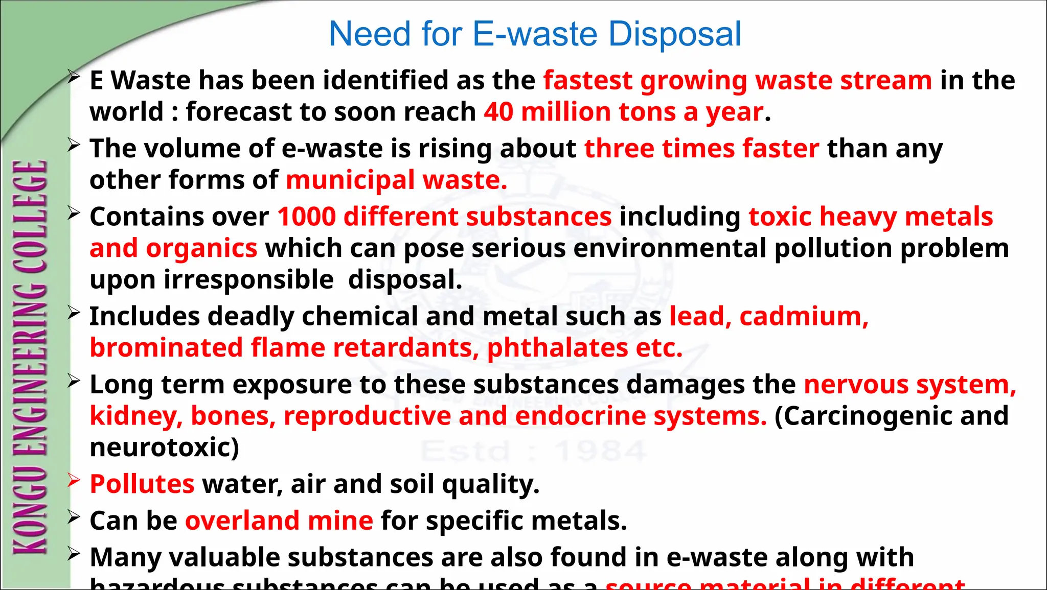 E-waste and E waste management rules .pptx