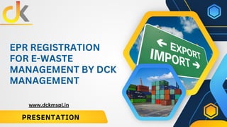 Simplifying E-Waste Management: The Need for EPR Registration | PDF