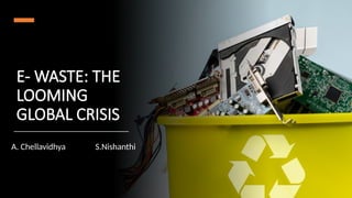 Ewaste Research study paper presentation | PPT