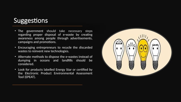 Ewaste Research study paper presentation | PPT