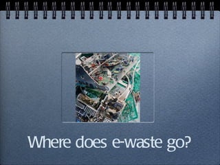 E waste presentation | PPT | Environmental Services Industry | Industries