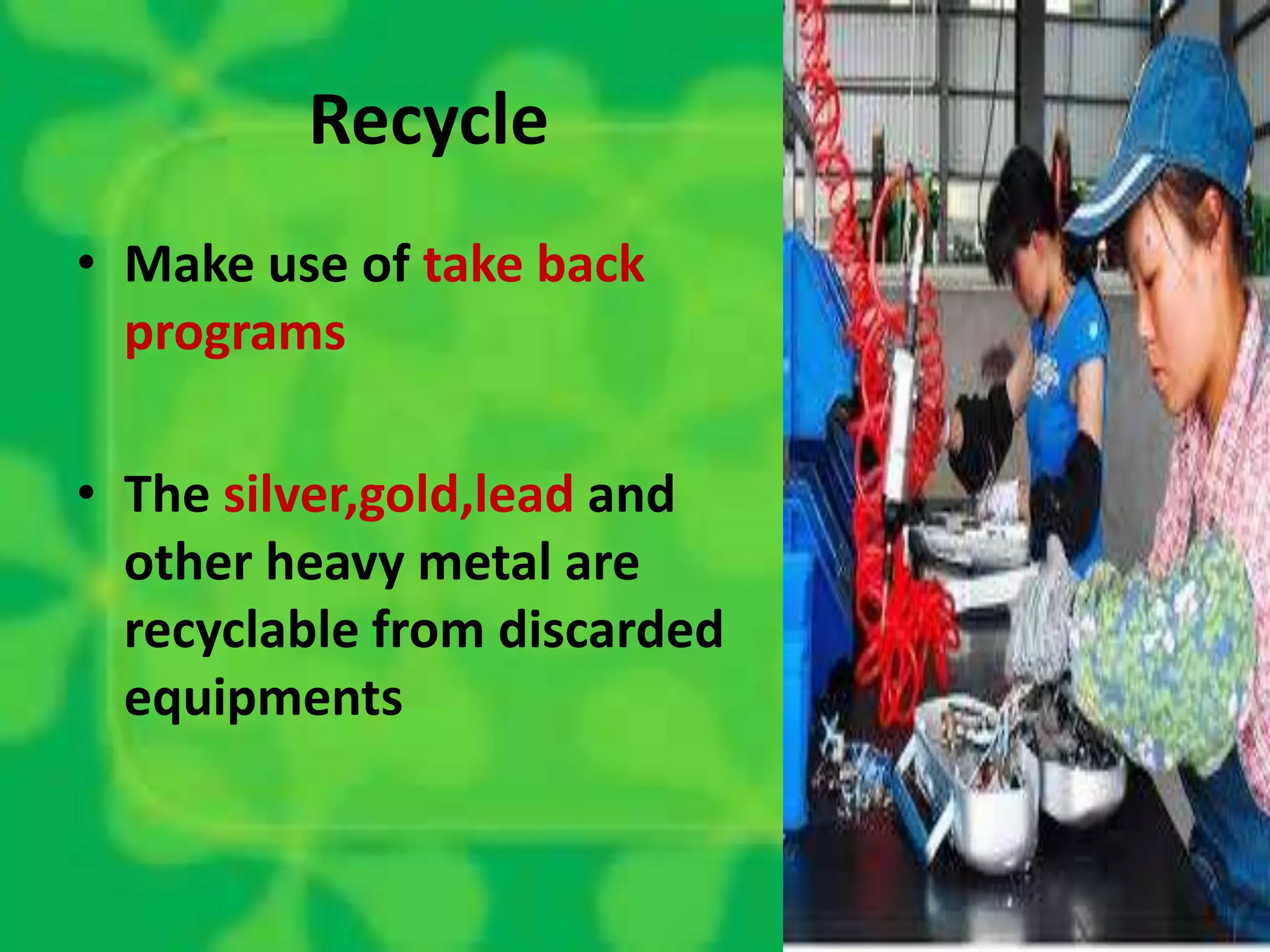 E waste recycling | PPTX