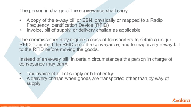 E-way bill rules and compliance under GST | PPT