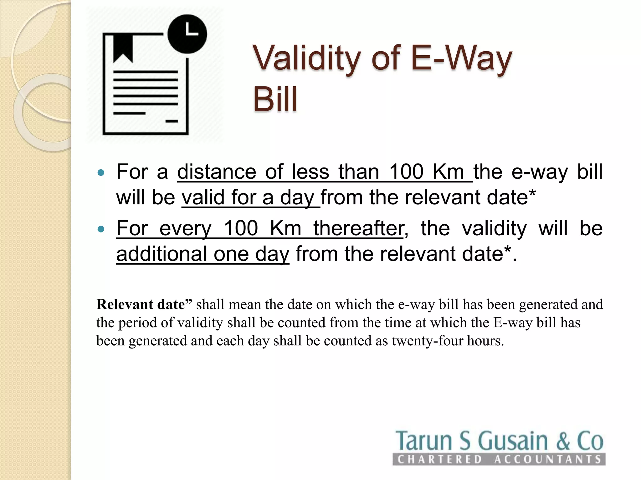 E way bill | PPTX