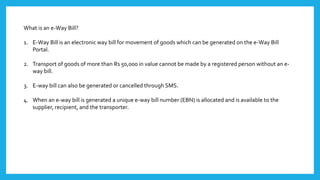 E way bill | PPTX