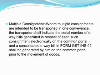 E way bill and all the concept in it | PPT