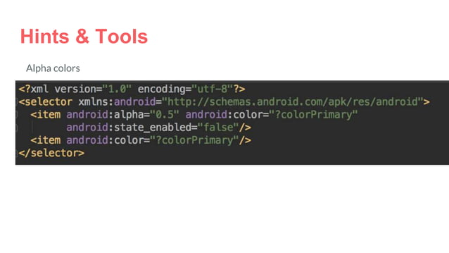 Themes & Styles - Android Mubasher | PPT