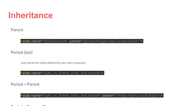 Themes & Styles - Android Mubasher | PPT