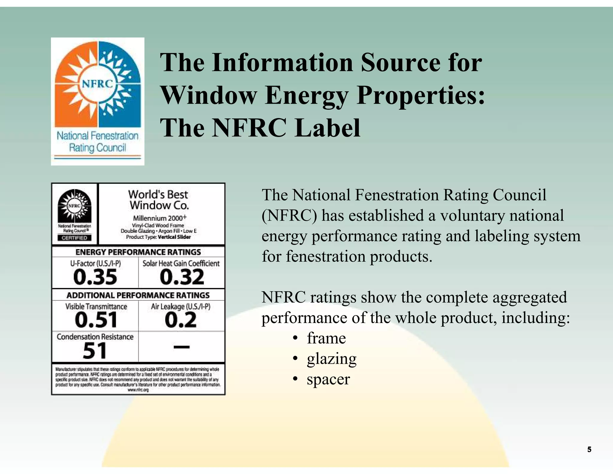 Promoting Energy Efficiency Standards and Technologies for Windows | PDF