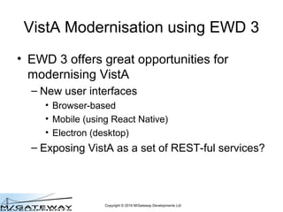 ewd-qoper8-vistarpc: Exposing VistA's RPCs as REST Services | PPT | Operating Systems | Computer ...
