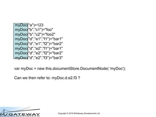 EWD 3 Training Course Part 21: Persistent JavaScript Objects | PPT