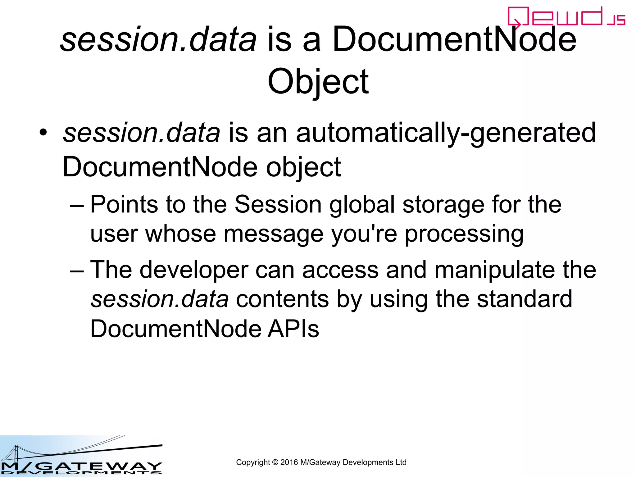 EWD 3 Training Course Part 27: The QEWD Session | PDF