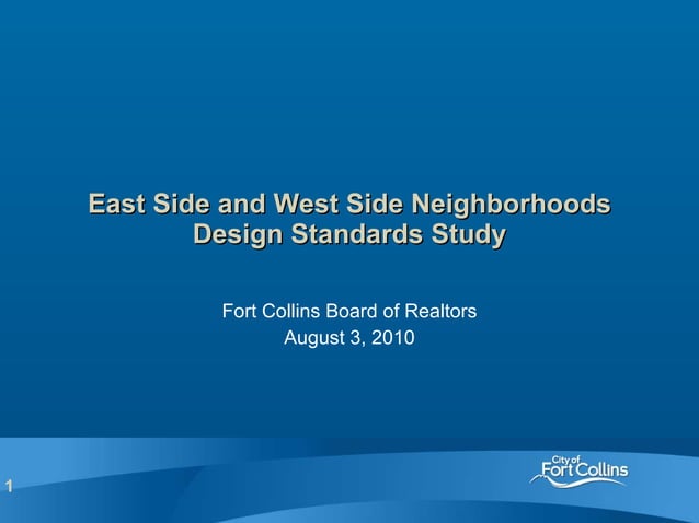East & West Side design Standards | PPT